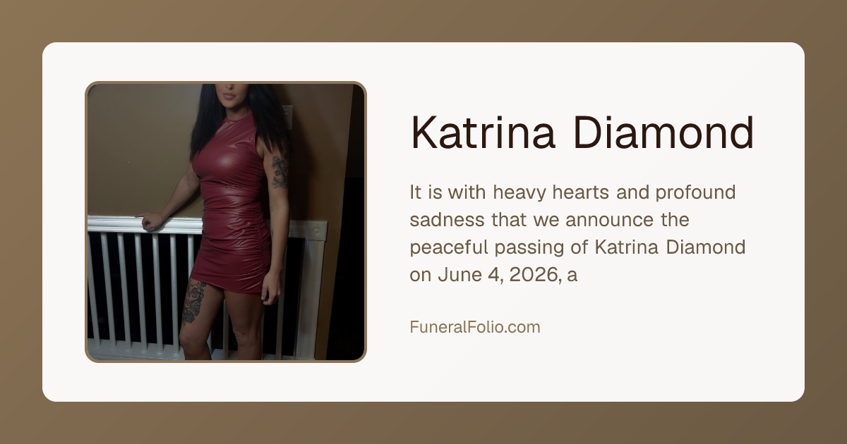 Katrina Diamond - Obituary | FuneralFolio