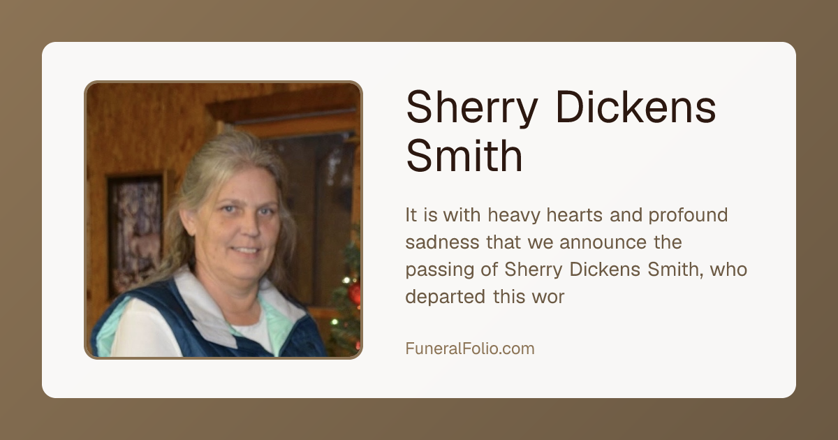 Sherry Dickens Smith - Obituary | FuneralFolio